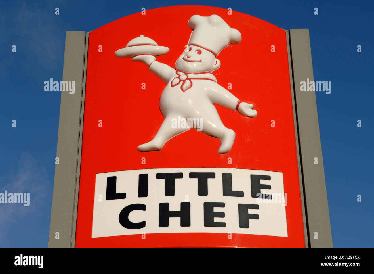 A closed Little Chef sign in Harlow Essex on the 3rd January 2007 the ...