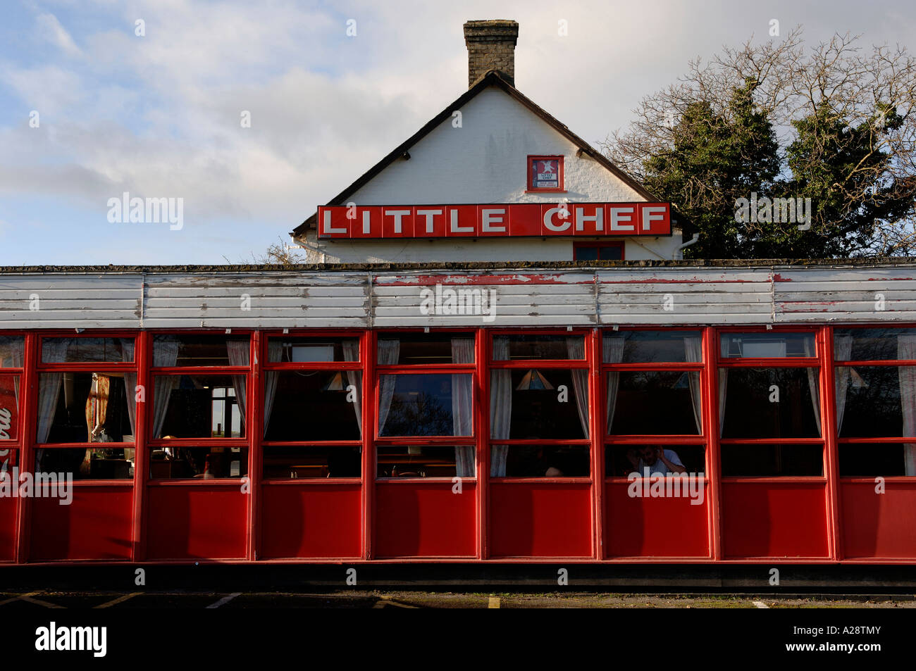 An open Little Chef near Royston Hertfordshire on the 4th January 2007 ...