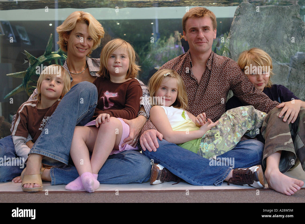 Nigel Marsh and family Stock Photo - Alamy
