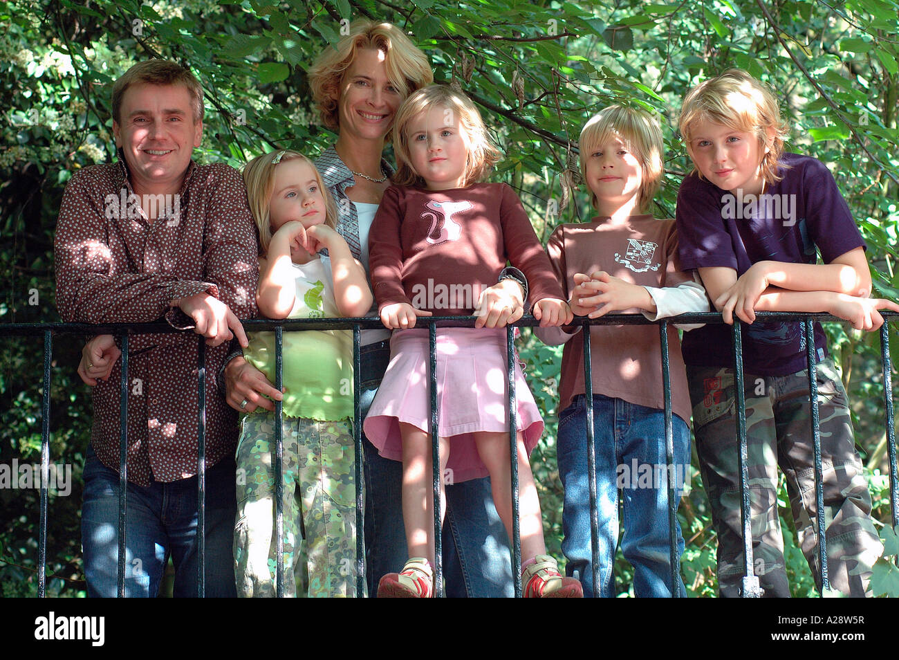 Nigel Marsh and family Stock Photo - Alamy
