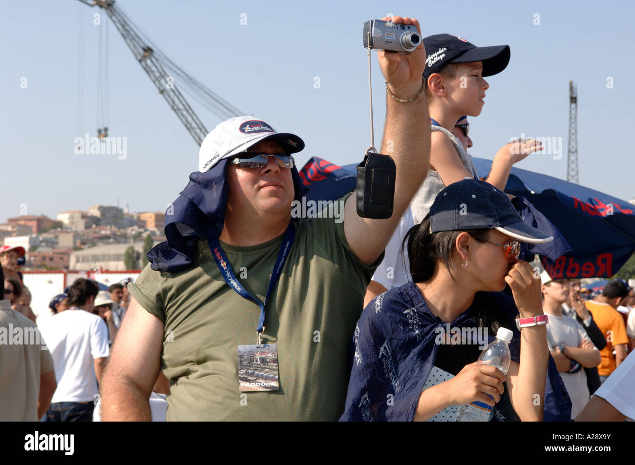 Spectators at the Red Bull Air Race in Istanbul Turkey 2006 Stock Photo ...