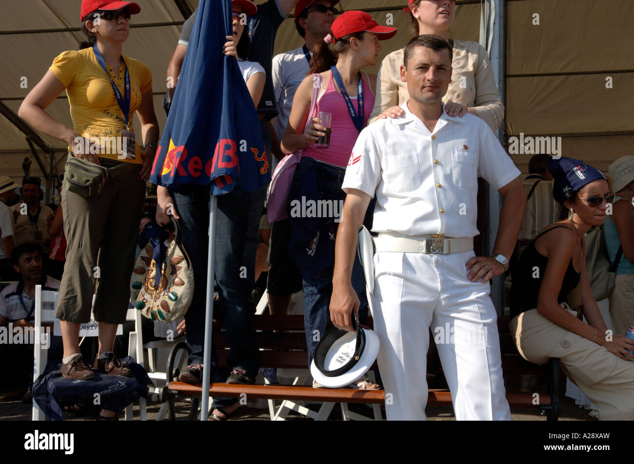 Spectators at the Red Bull Air Race in Istanbul Turkey 2006 Stock Photo ...