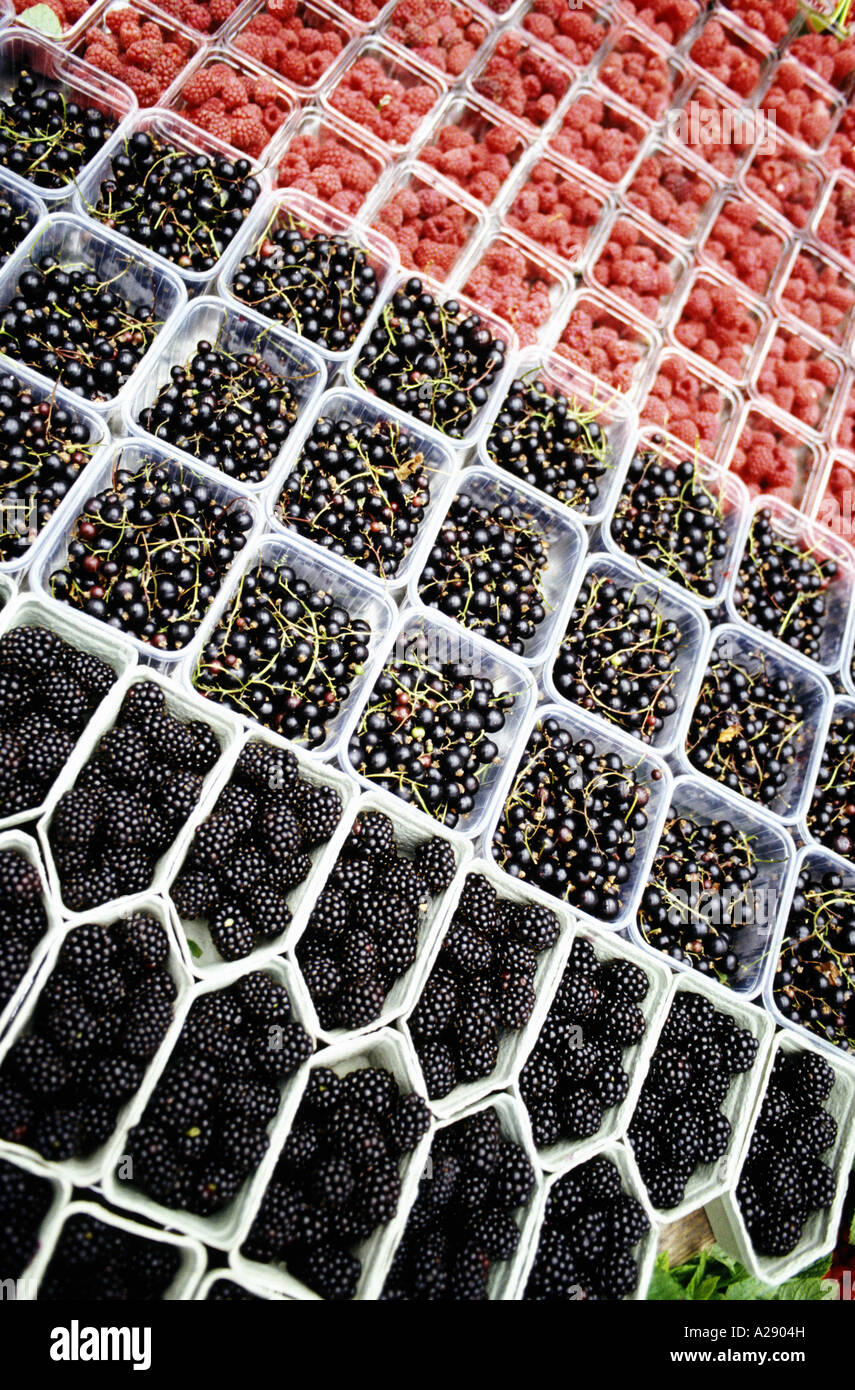 berries at a fruit stall at Borough Market London Stock Photo - Alamy