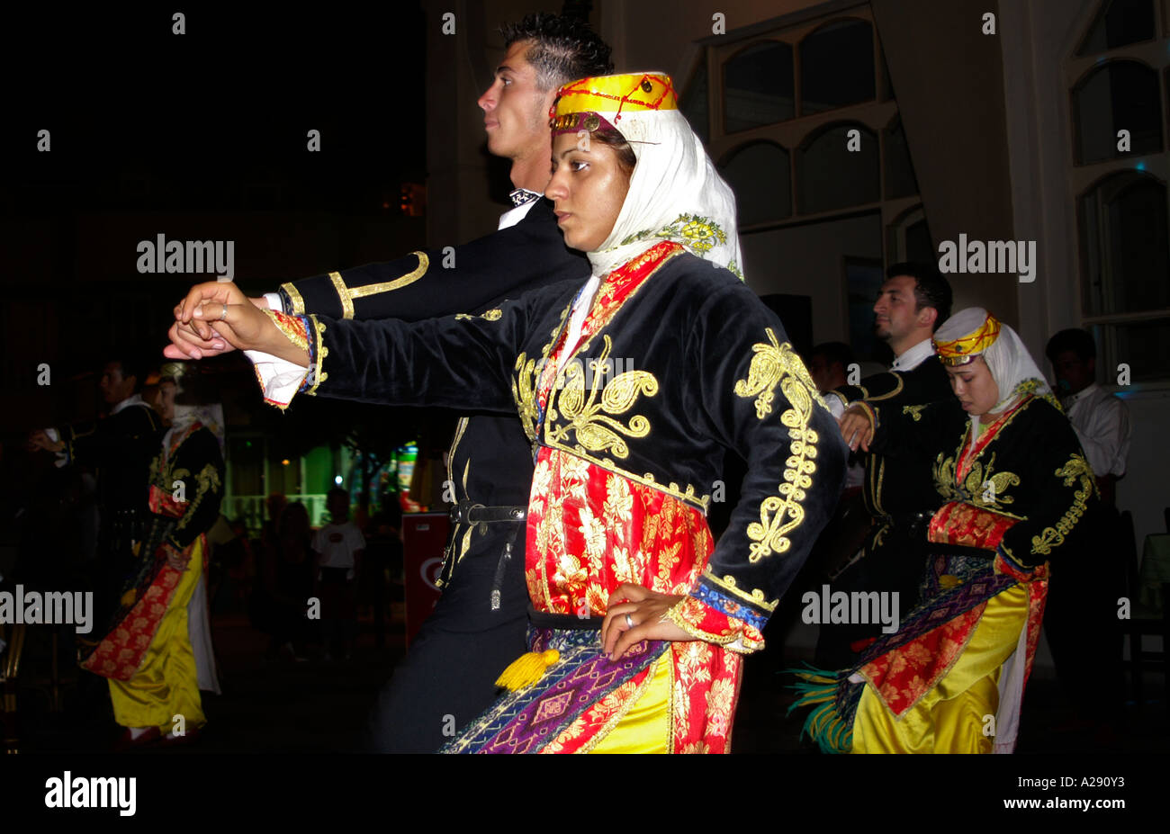 Traditional Turkish dancing IÇMELER Turkey Stock Photo - Alamy