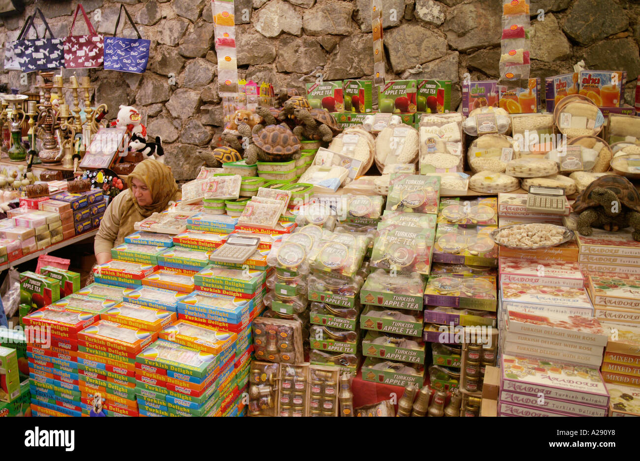 Market stall selling turkish delight hi-res stock photography and ...
