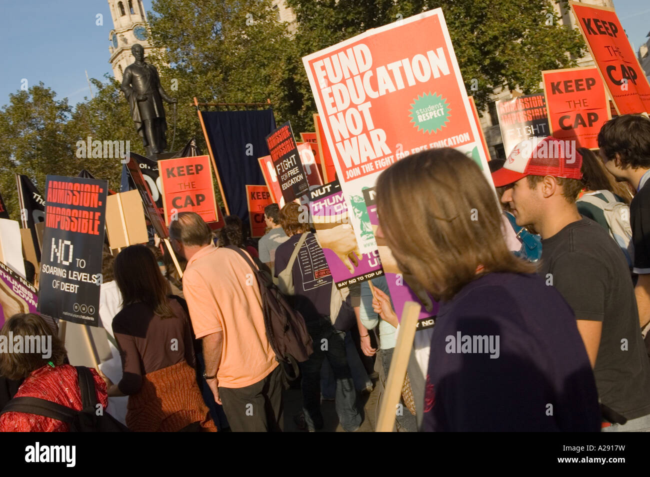 Rally placards students hi-res stock photography and images - Alamy