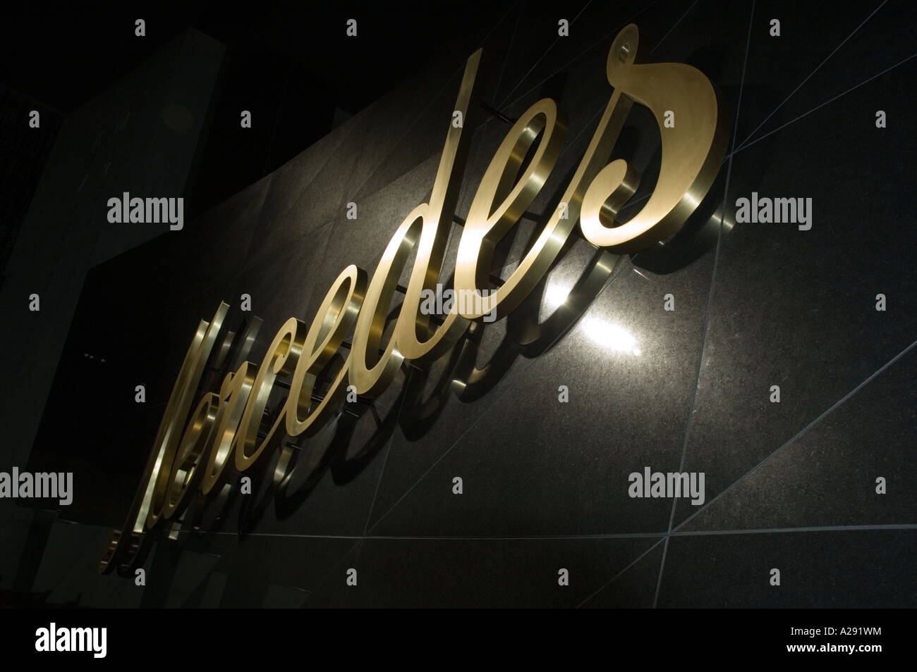 Mercedes Sign in Mercedes Museum Stock Photo - Alamy