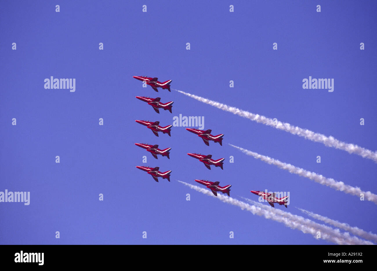 Red Arrows Hawk T1 Stock Photo - Alamy