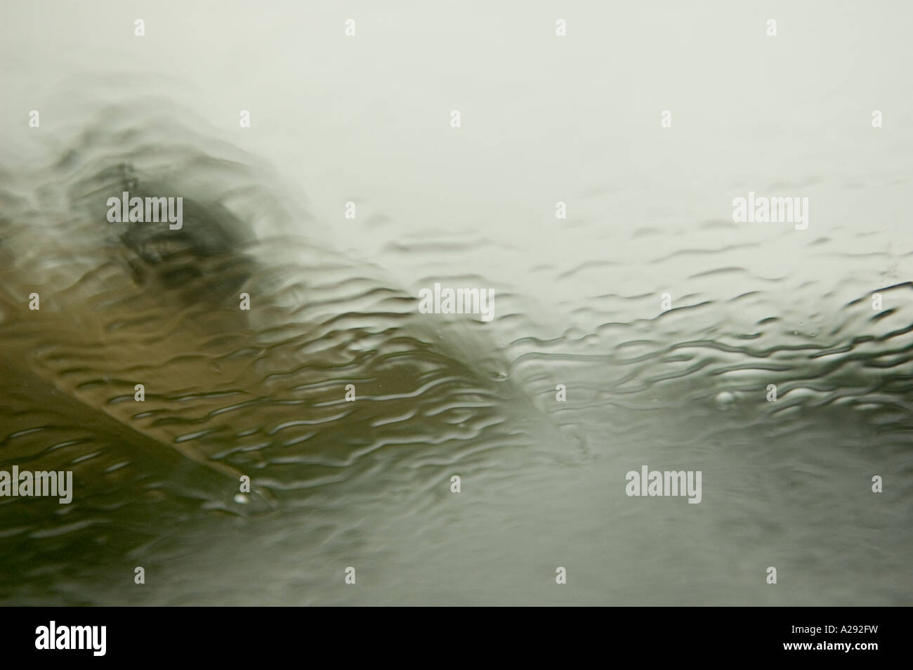 Water pattern on windscreen Stock Photo - Alamy