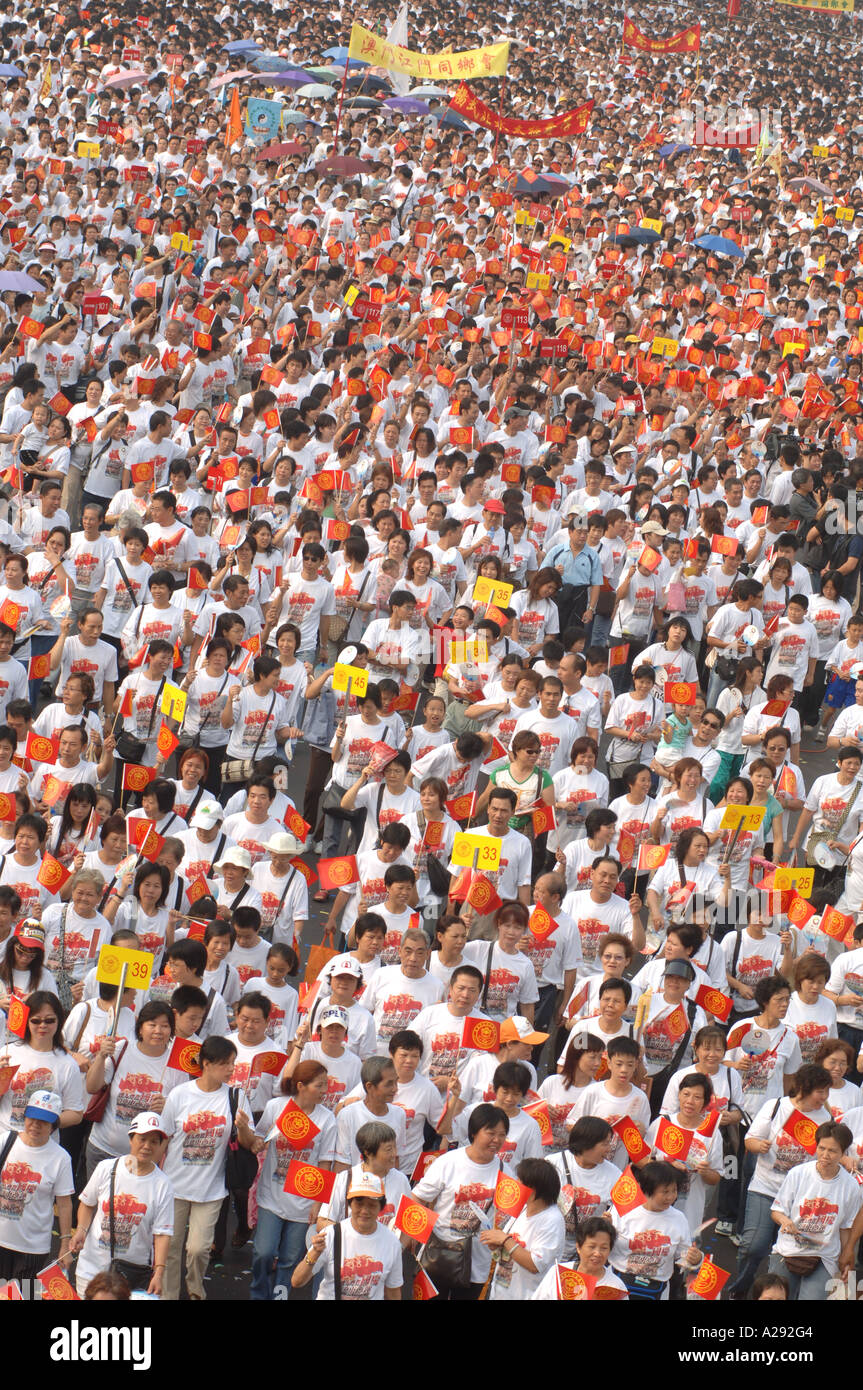 crowd of people in the street Stock Photo - Alamy