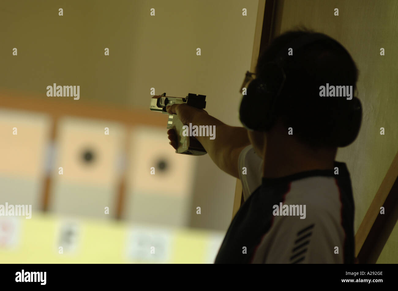 shooting range competition Stock Photo - Alamy
