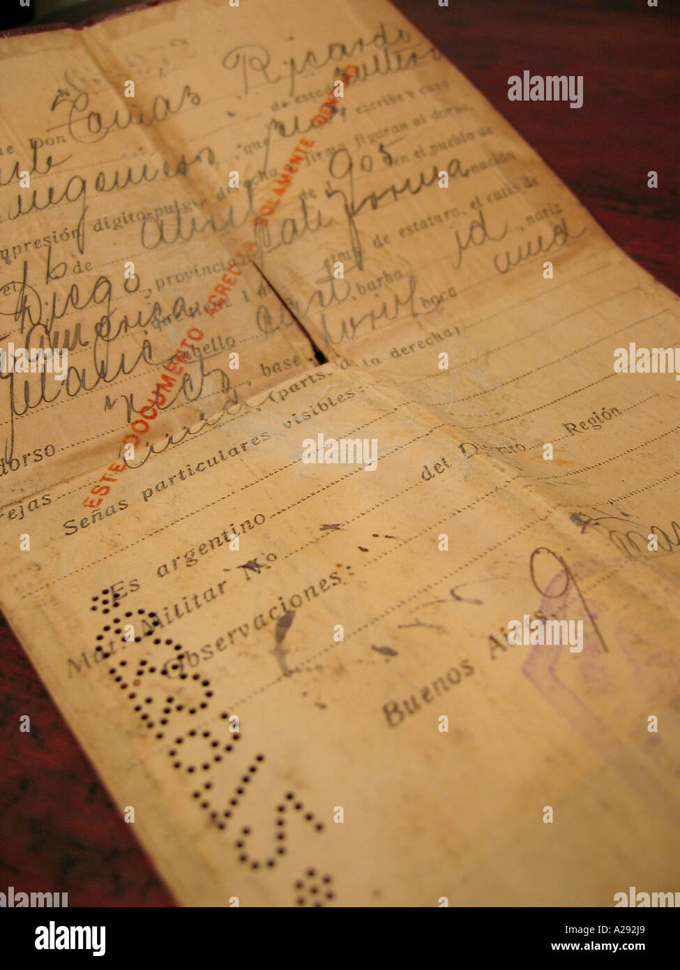 A still life of an antique passport Stock Photo - Alamy