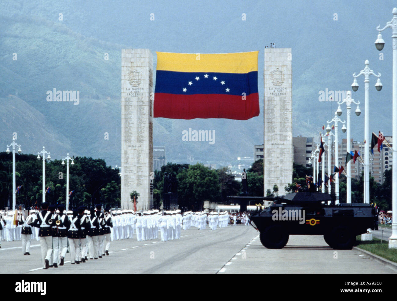 July 5th Venezuelan Independence Day military parade at Los Proceres ...