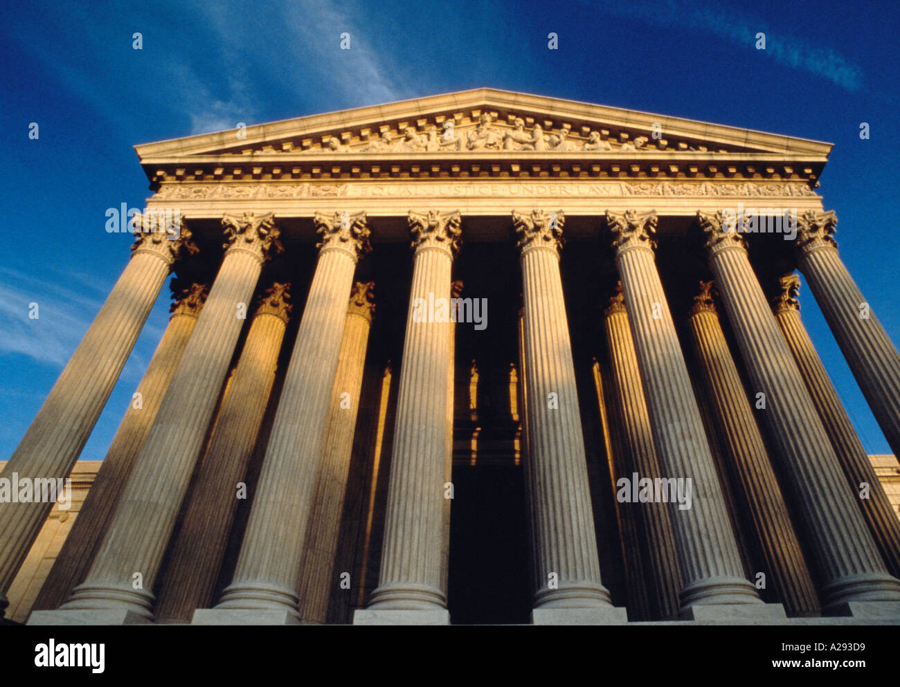 Exterior of the United States Supreme Court building Washington DC ...