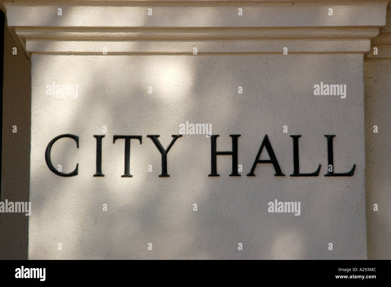 City Hall sign in Santa Barbara California Stock Photo - Alamy