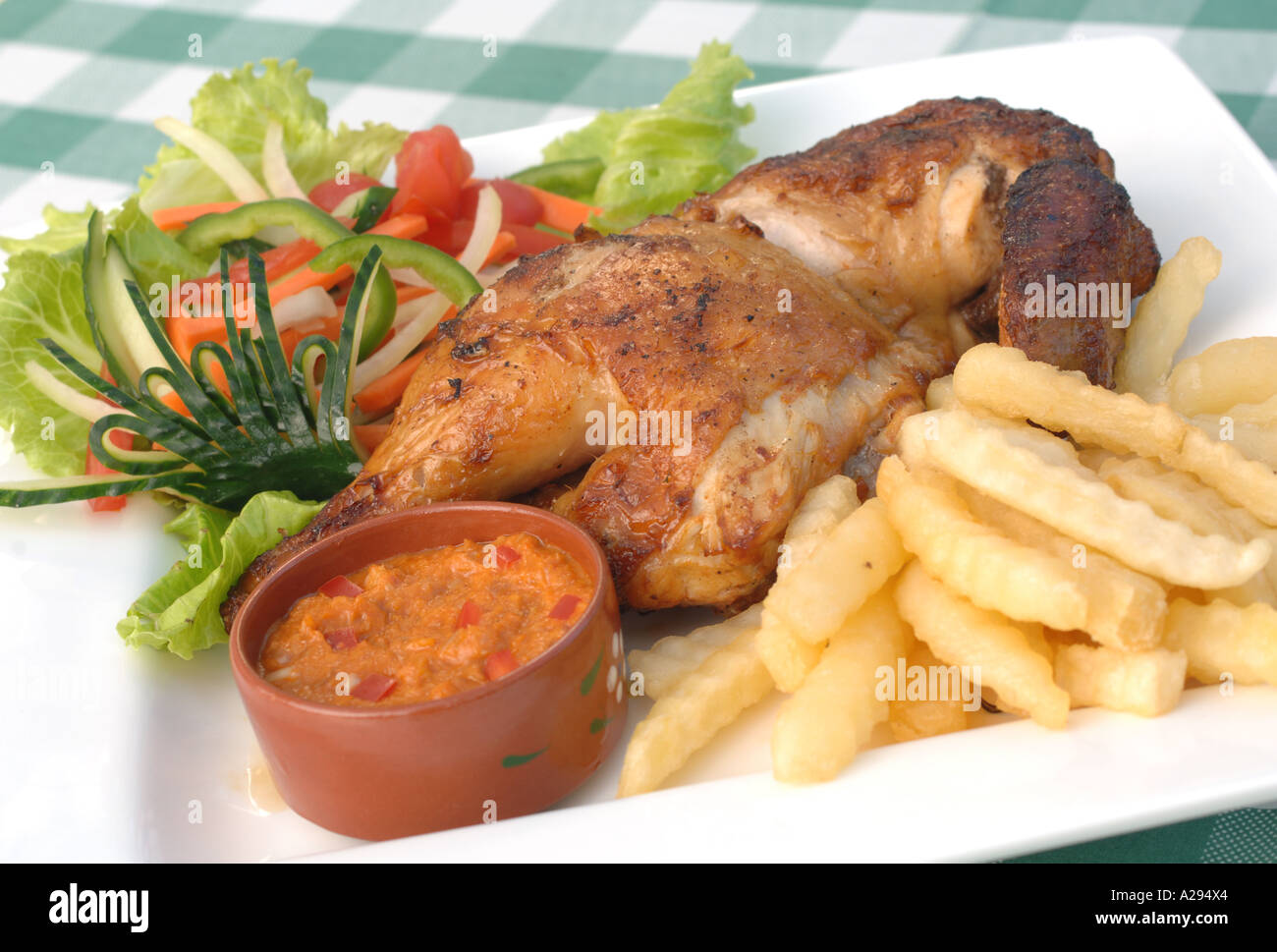 grilled chicken, african style Stock Photo - Alamy