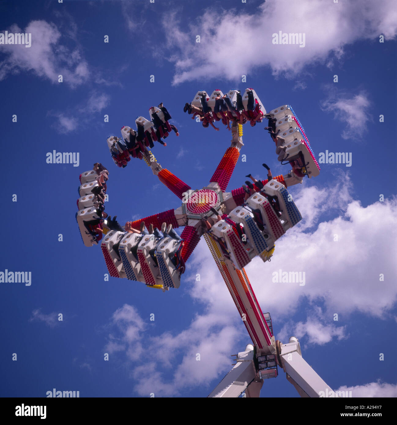 Pleasurewood Hills funfair ride Suffolk England Stock Photo - Alamy