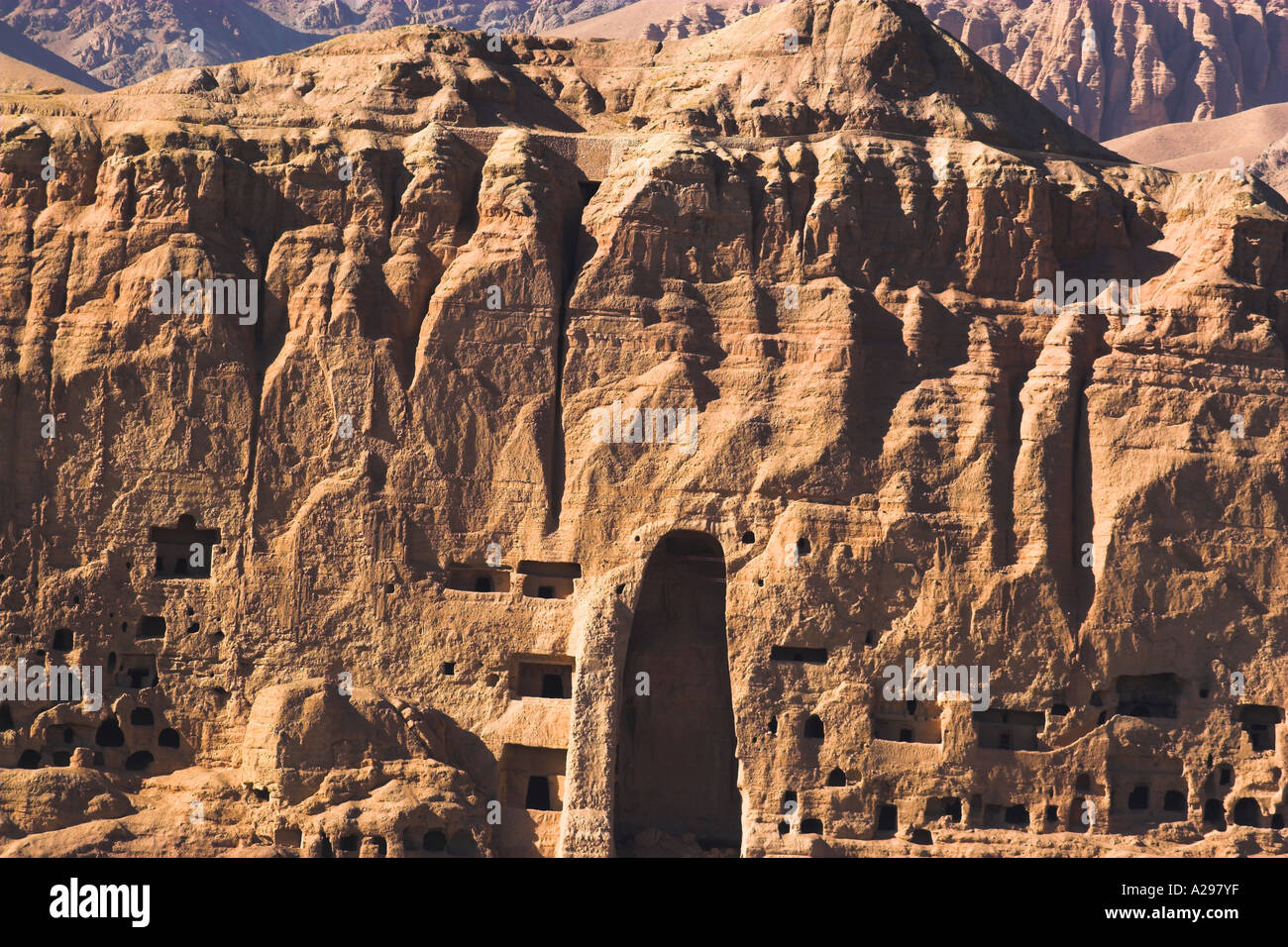 AFGHANISTAN Bamiyan Province Bamiyan View of Bamiyan valley showing ...