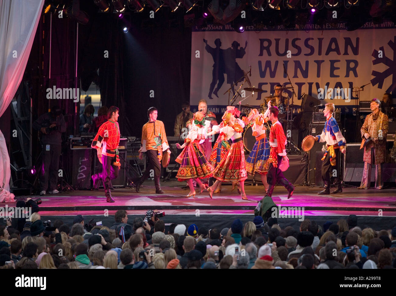 Russian entertainment at the Russian Winter Festival in Trafalgar ...
