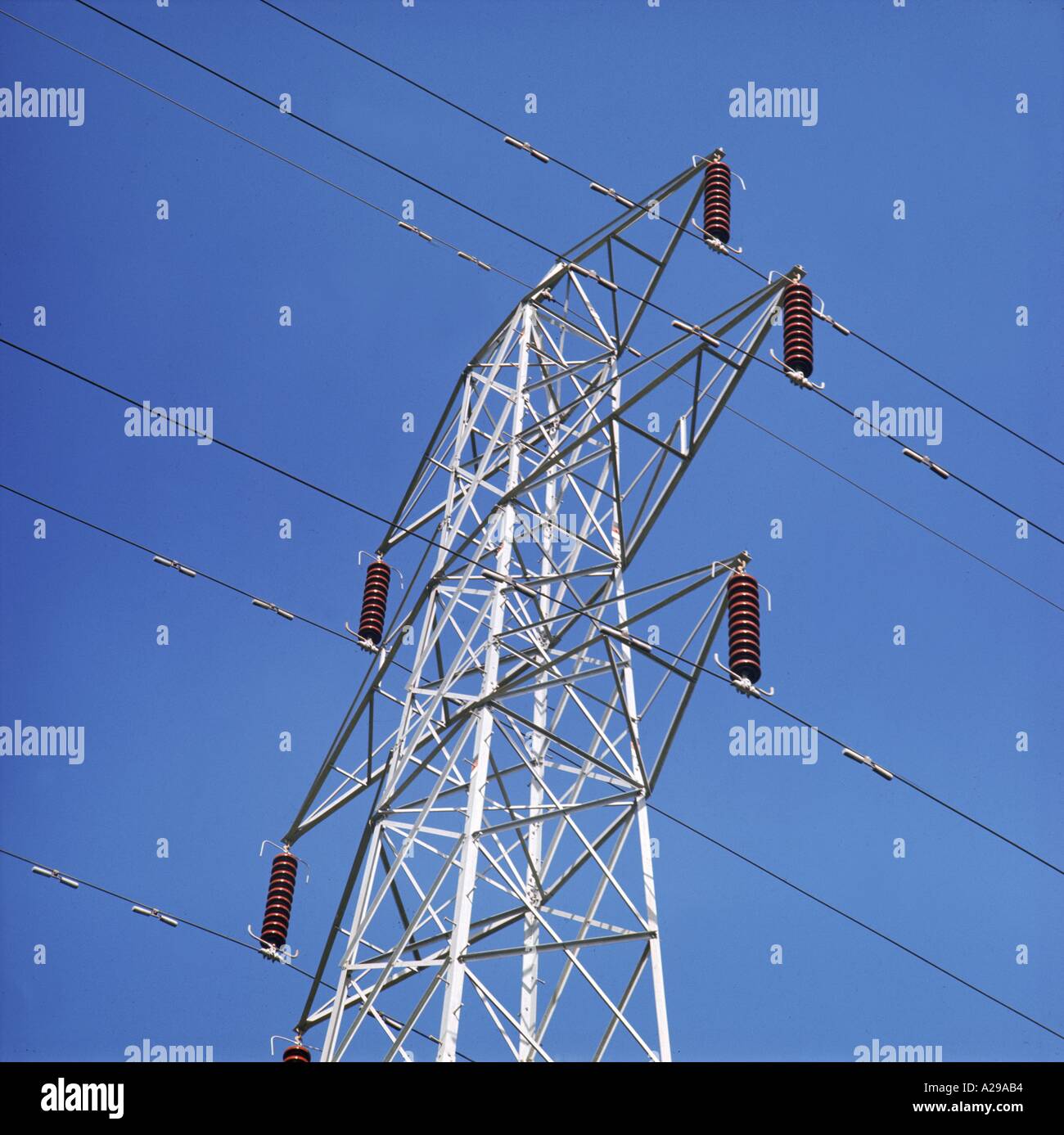 An electricity pylon of the national grid in Devon England I Griffiths ...