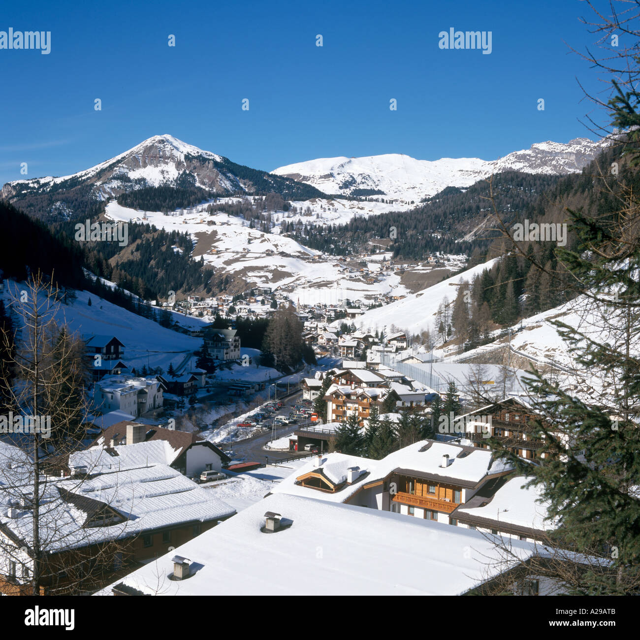 Selva val gardena town hi-res stock photography and images - Alamy
