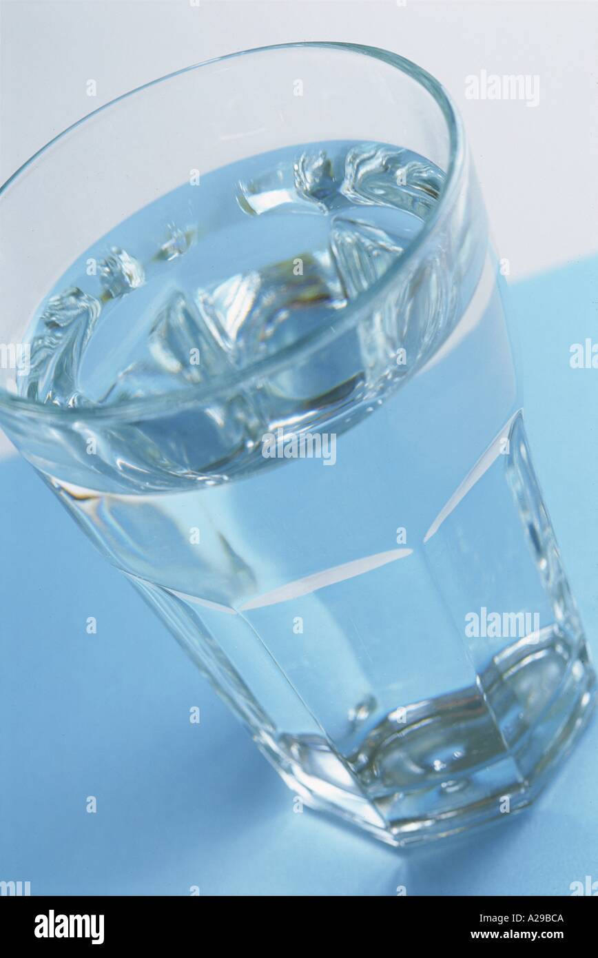 A glass of still water F Hall Stock Photo - Alamy