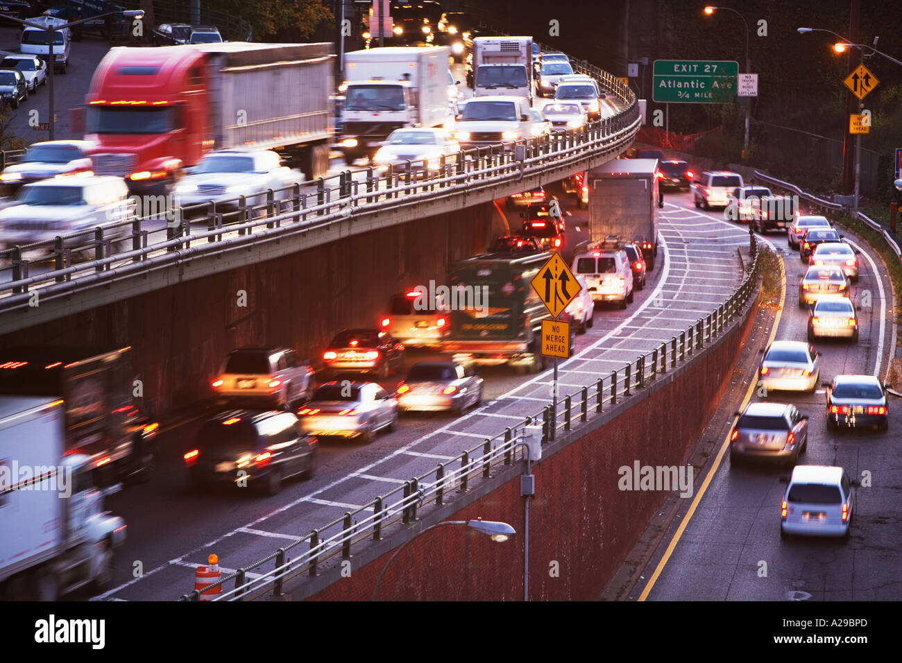 TRAFFIC ON HIGHWAY Stock Photo - Alamy
