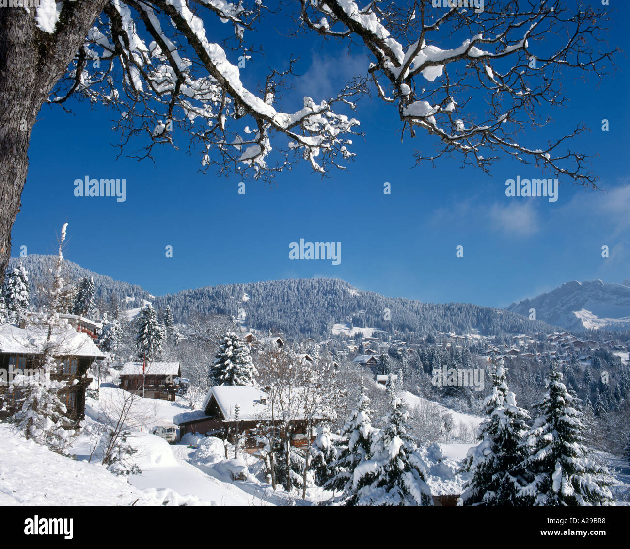 Villars gryon resort hi-res stock photography and images - Alamy