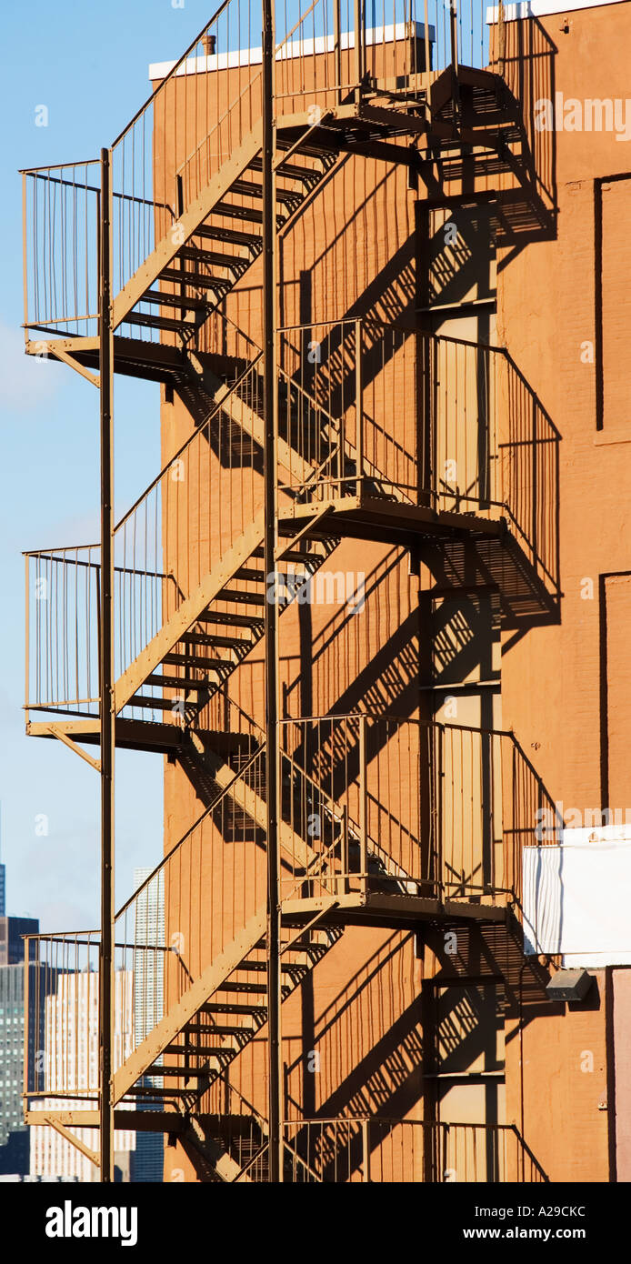 BUILDING WITH FIRE ESCAPE Stock Photo - Alamy
