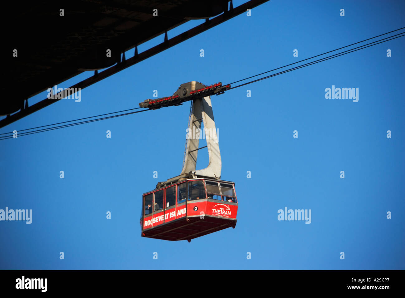 CABLE CAR, TRAMWAY TO ROOSEVELT ISLAND, NEW YORK CITY Stock Photo - Alamy