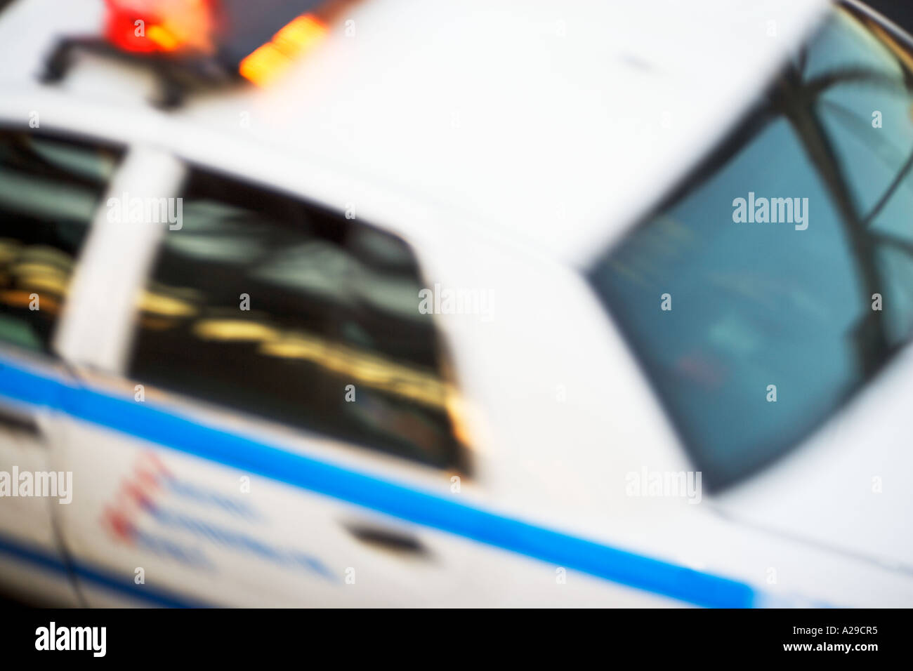 POLICE CAR ON THE MOVE Stock Photo - Alamy