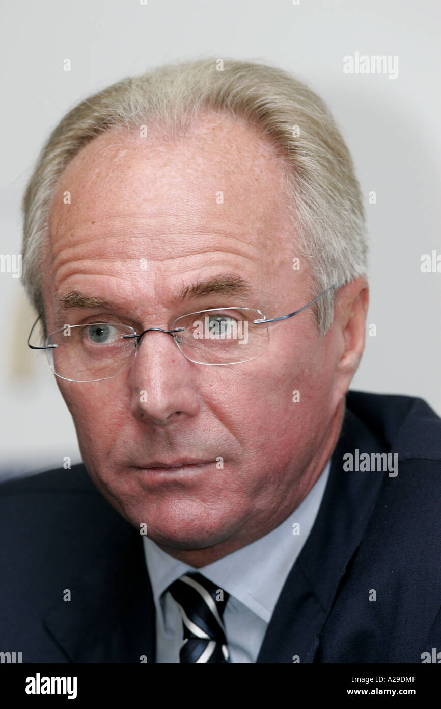 Portrait of Football Manager Sven Goran Eriksson Stock Photo - Alamy