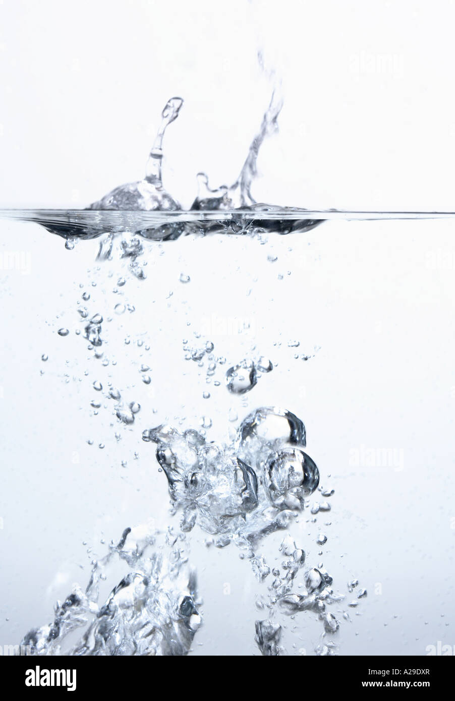 Blue water splash hi-res stock photography and images - Alamy