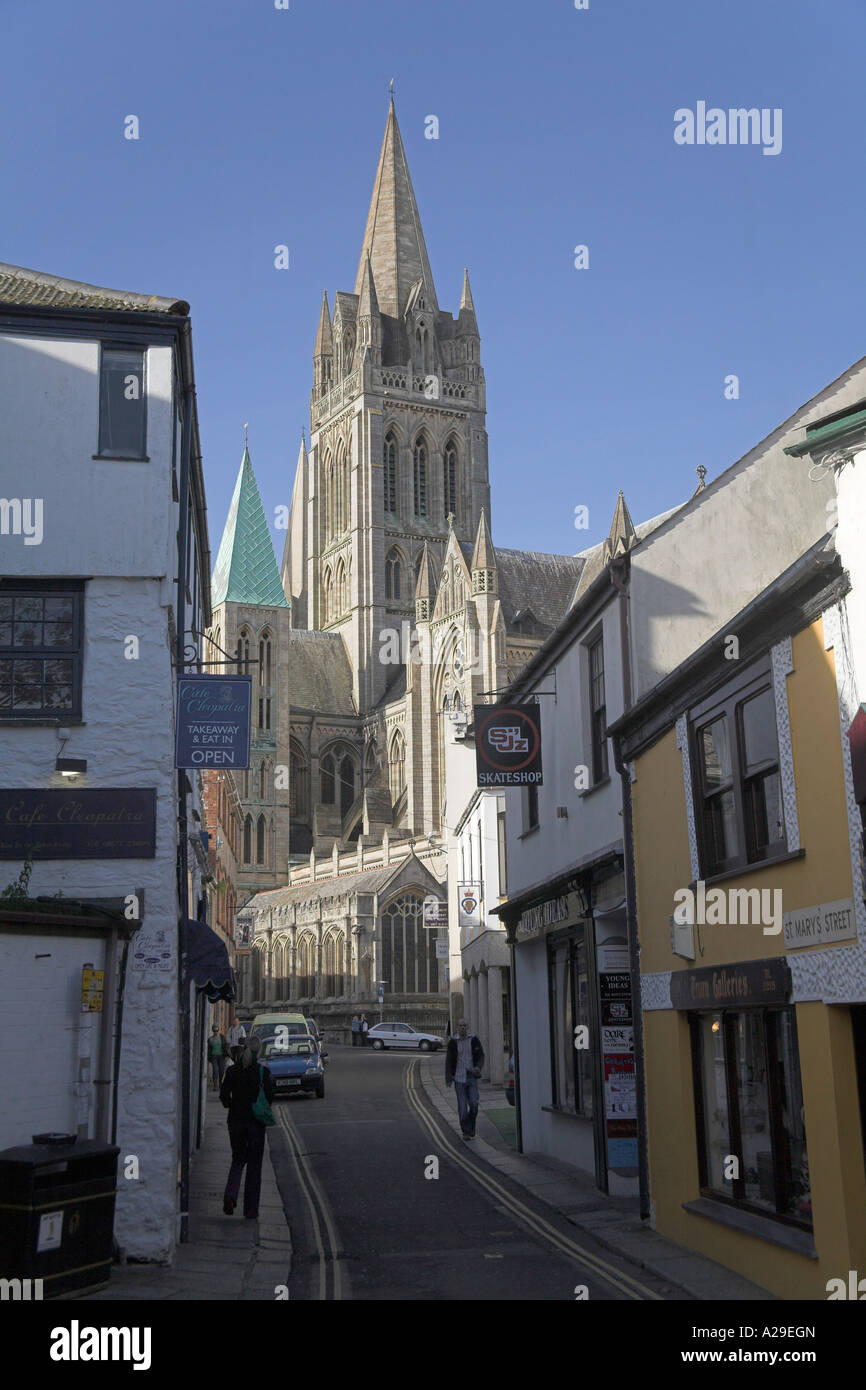 Truro town centre cornwall hi-res stock photography and images - Alamy