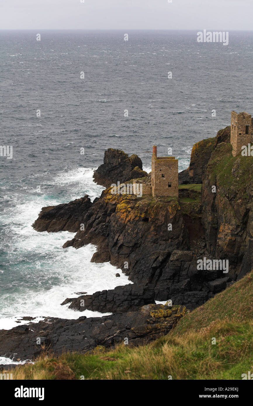 Botallack Tin Mine Crowns Mine Winding Engine House near St Just Lands ...