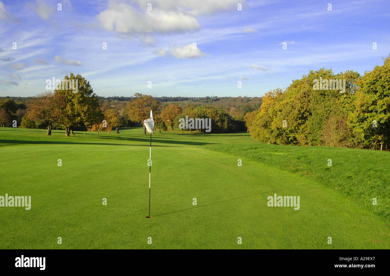 Golf flag very windy hi-res stock photography and images - Alamy