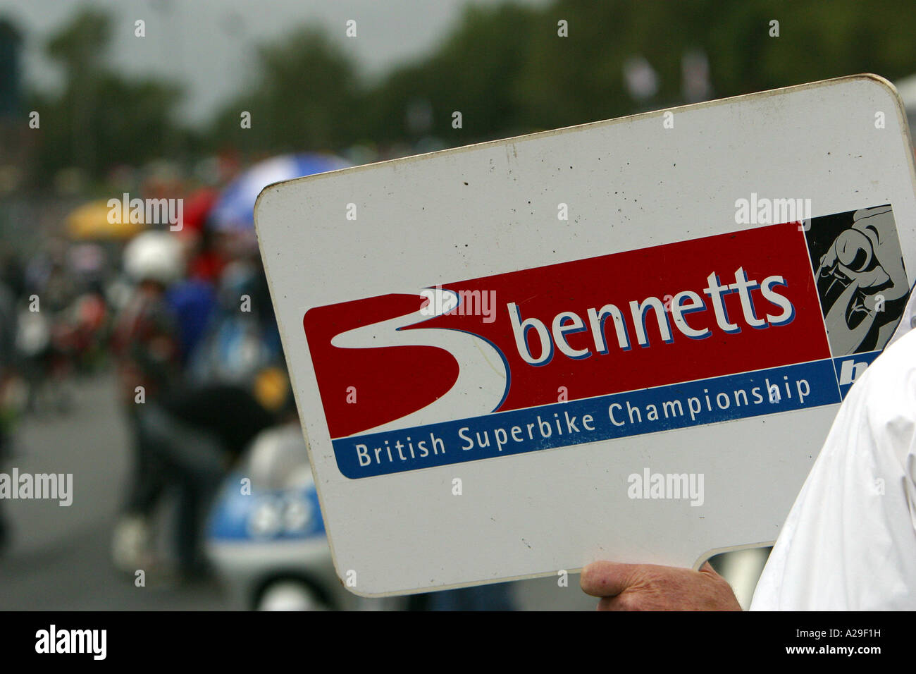 Bennetts British Superbike Championship grid Board Stock Photo - Alamy