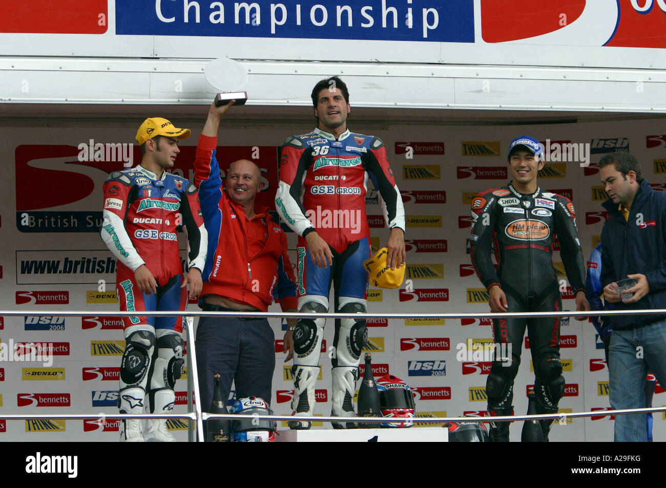 2006 British Superbike Championship Podium Stock Photo - Alamy
