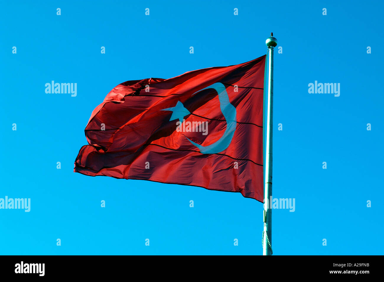 Turkish red flag hi-res stock photography and images - Alamy