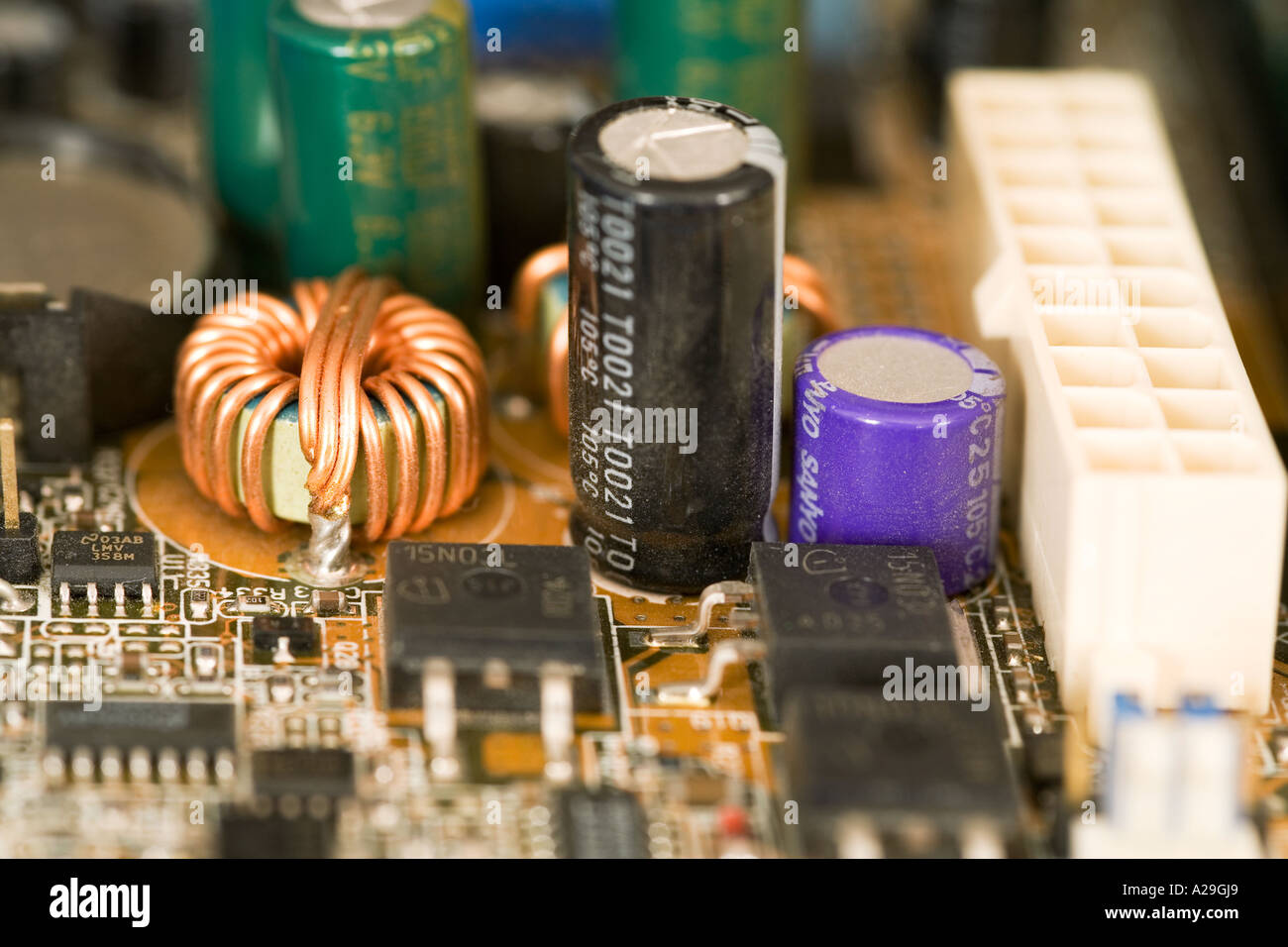 Computer main board Stock Photo - Alamy