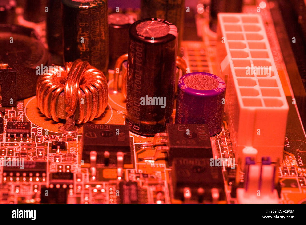 Computer main board Stock Photo - Alamy