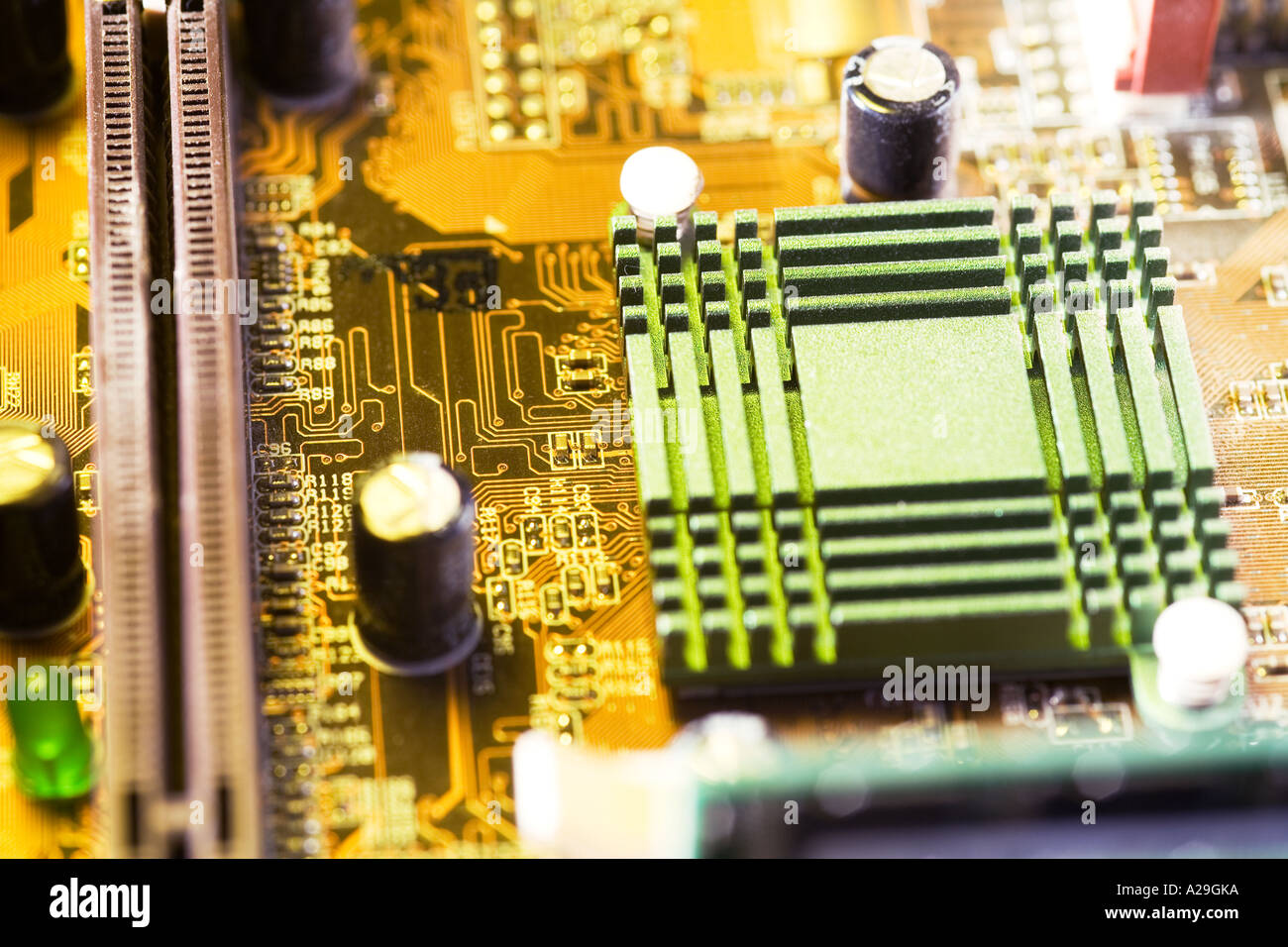 Microchip head processor Stock Photo - Alamy