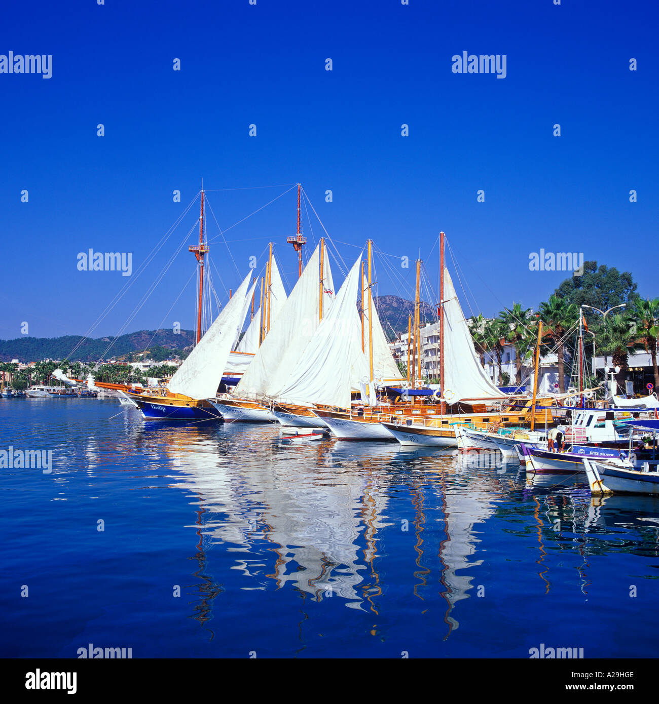 THE WATERFRONT AT MARMARIS TURKEY Stock Photo - Alamy