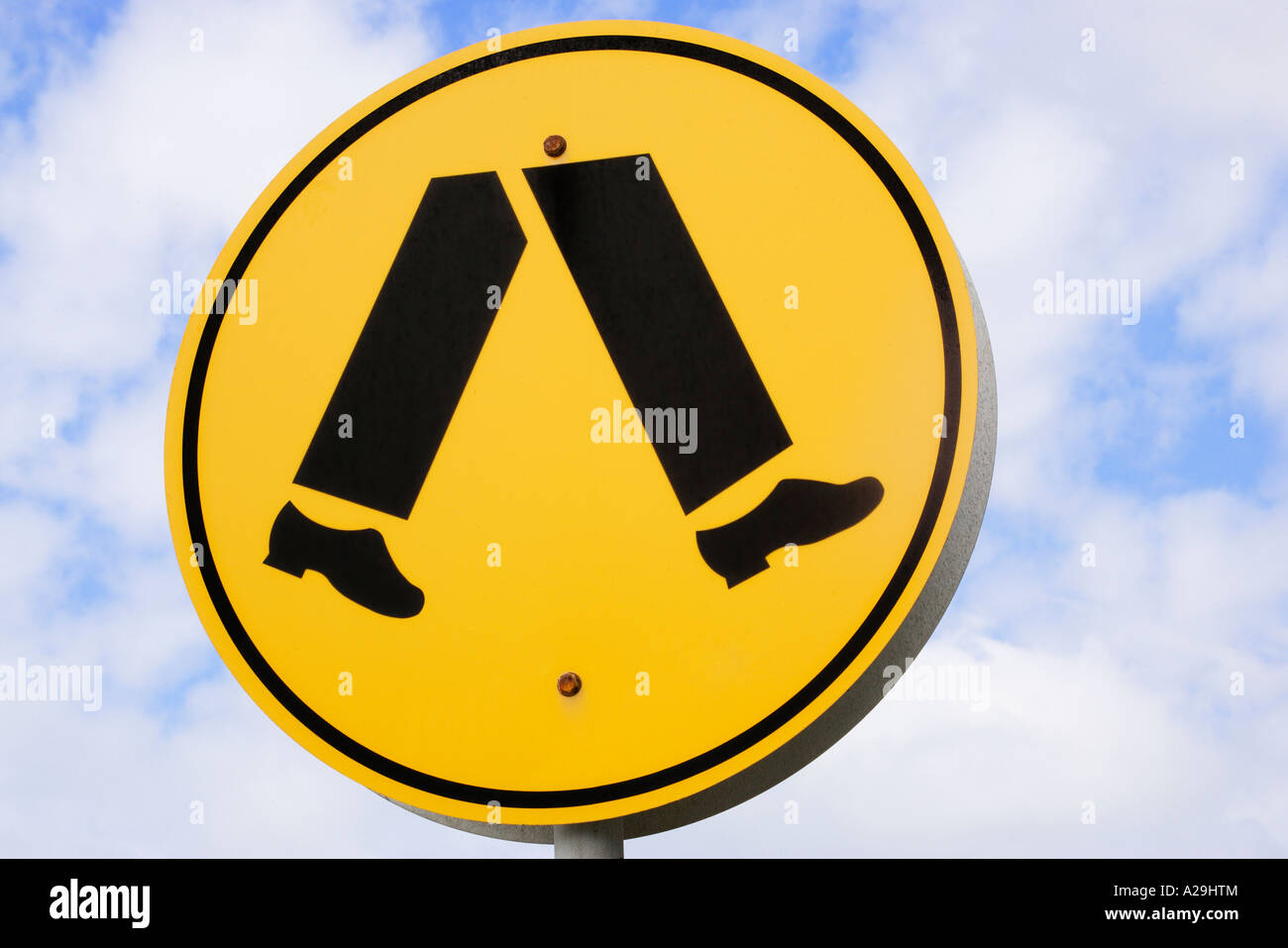 Pedestrian crossing sign Australia Stock Photo - Alamy