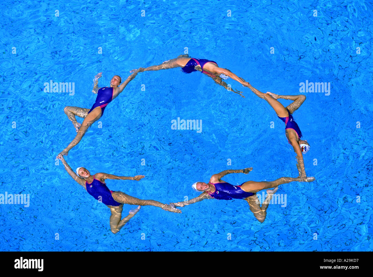 Synchronized swimmers hi-res stock photography and images - Alamy