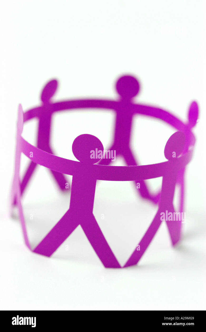 Cut paper figures Cut Out Stock Images & Pictures - Alamy