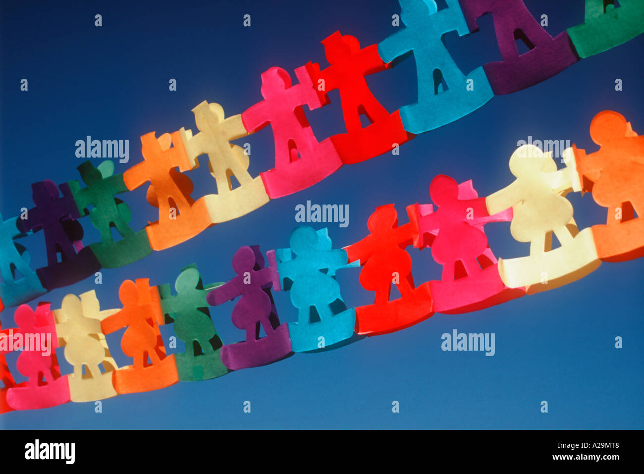 Colored silhouettes people group person hi-res stock photography and ...