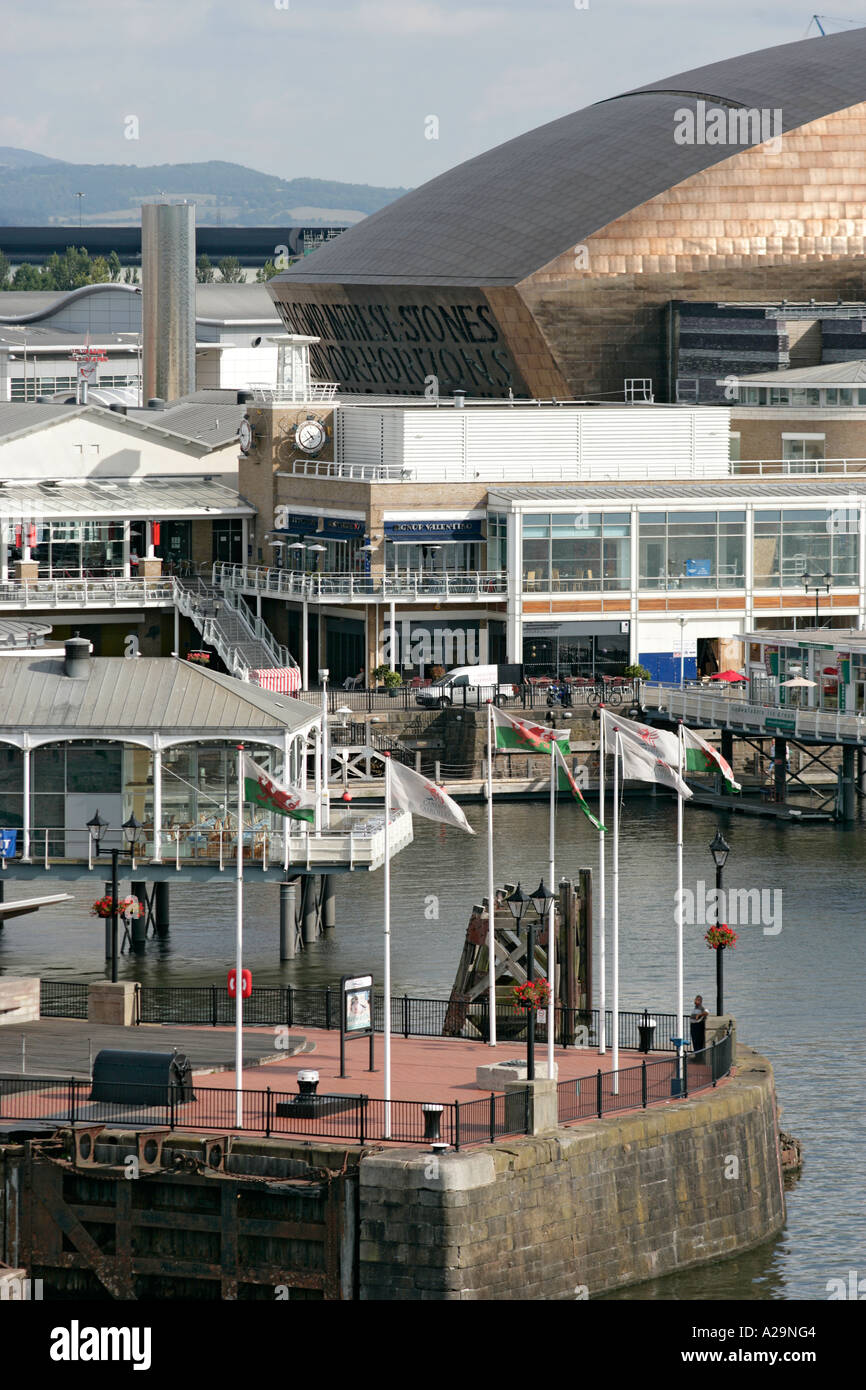 Mermaid Quay Wales Millennium Centre Cardiff Bay South Wales Stock ...