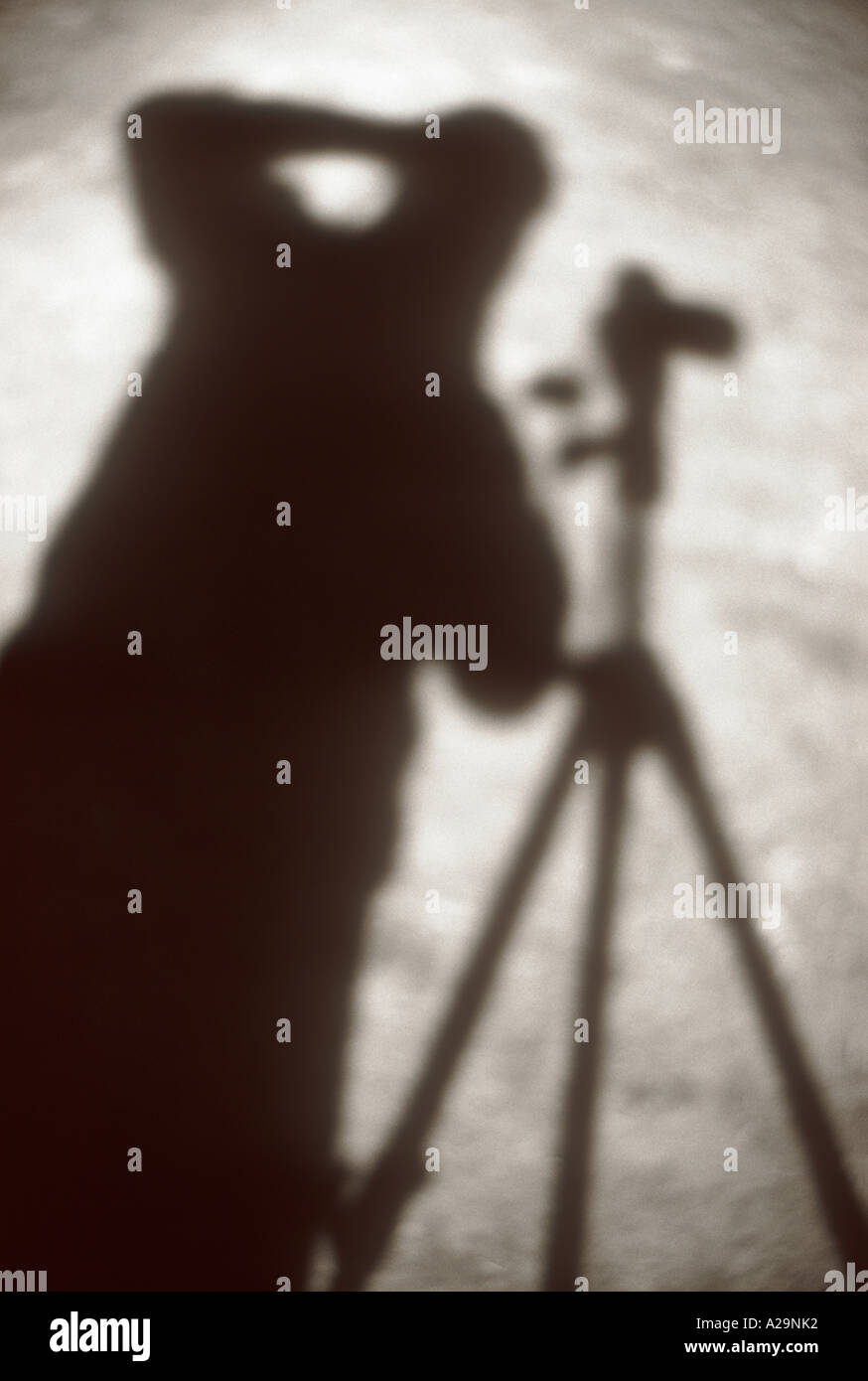 Photographer shadow black and white hi-res stock photography and images ...
