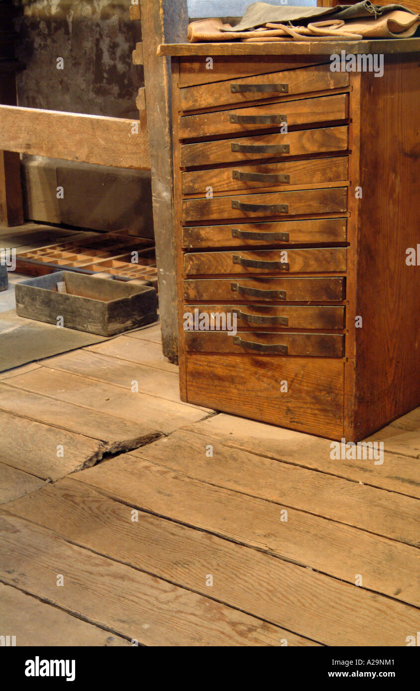 Old antique cabinet with slanted drawers in the Eureka Sentinel ...
